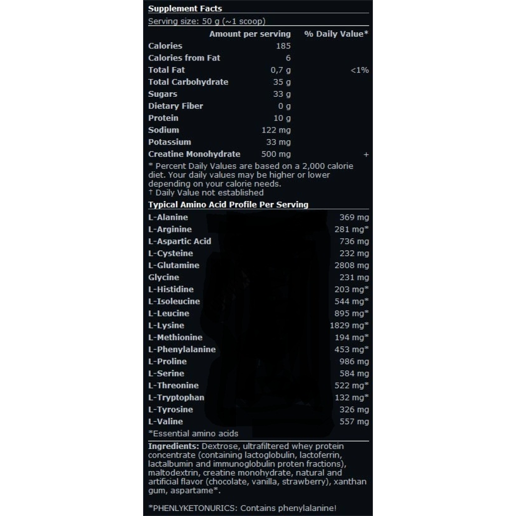 Гейнър Scitec Nutrition Mass 20, 1,750кг