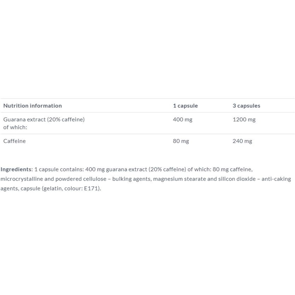 Гуарана (Guaranax) OLIMP, 60 Caps.